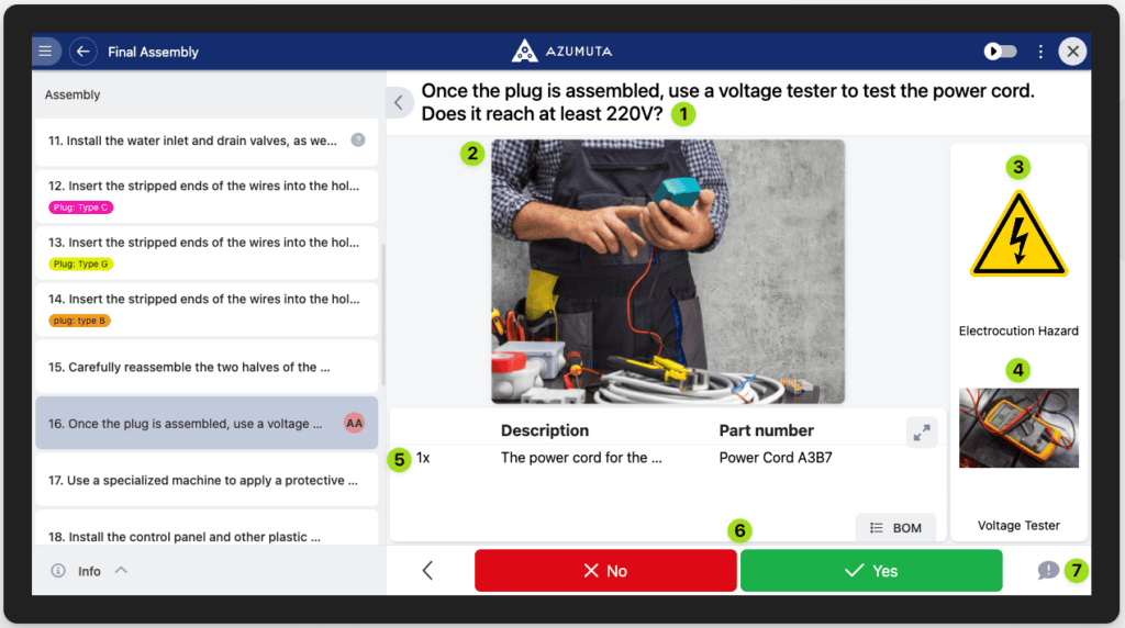 Work Instructions Layout from the Operator's Perspective - Azumuta
