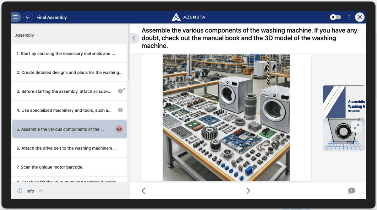 How to Add a Visual Page to a Work Instruction Step - Azumuta
