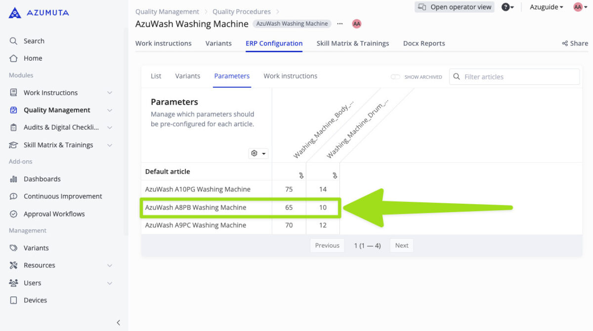 Performing Calculations With Parameters - Azumuta